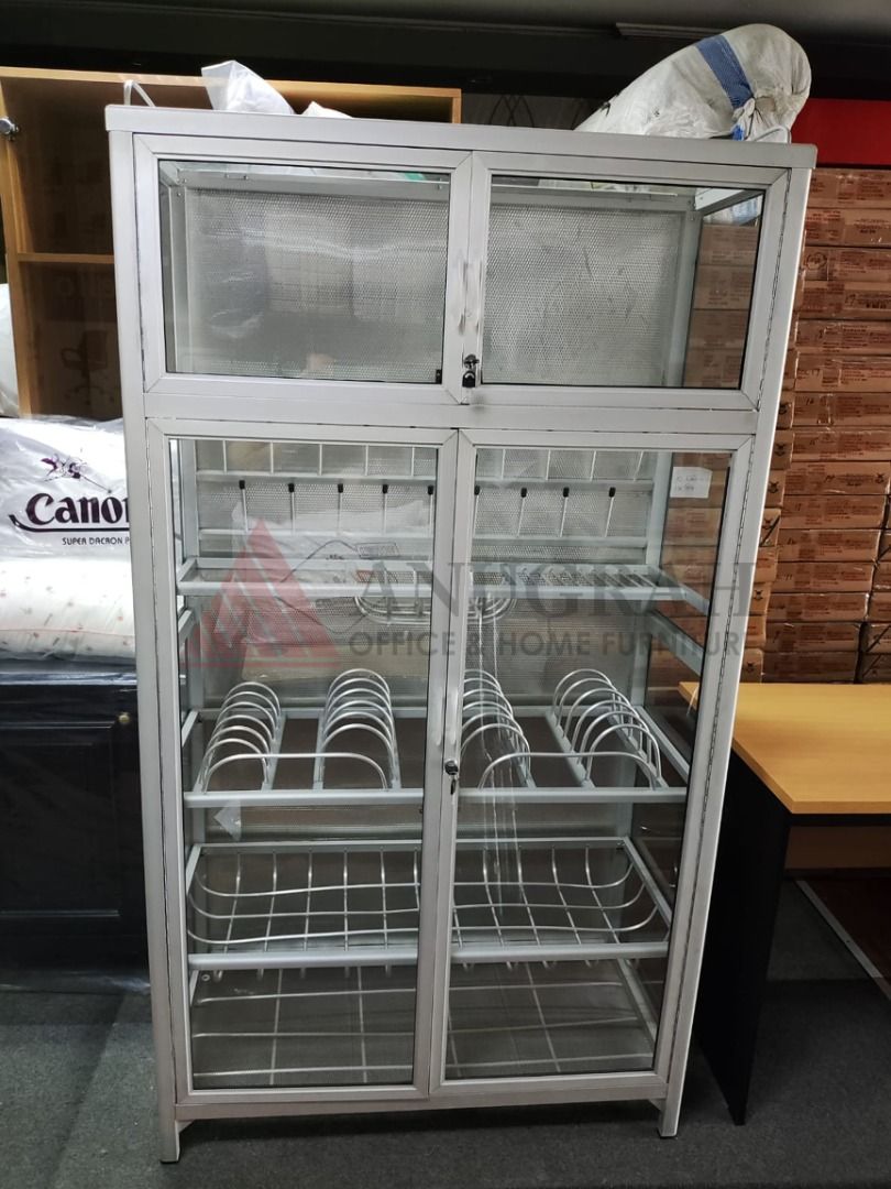 Lemari Rak Piring Dapur Full Aluminium 2 Pintu Jumbo Starindo ...
