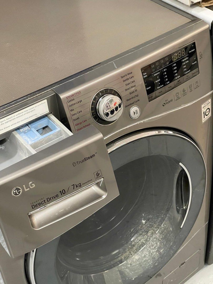 LG 10/7kg, 6 Motion Inverter Direct Drive Washer Dryer F1410DPRE, TV ...