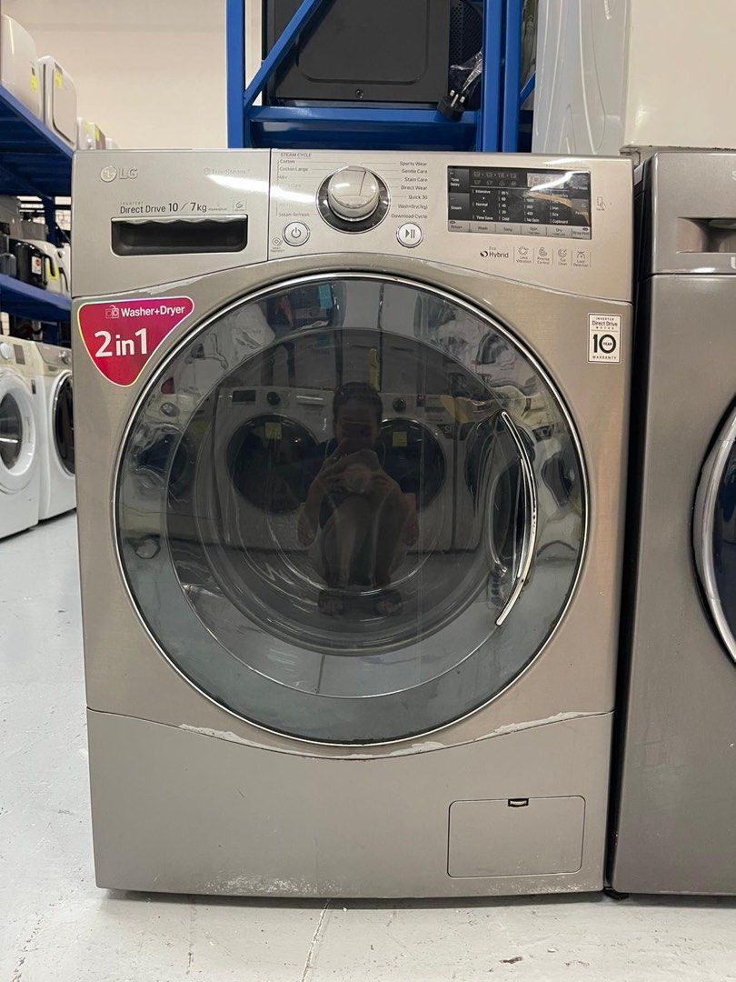 LG 10/7kg, 6 Motion Inverter Direct Drive Washer Dryer F1410DPRE, TV ...