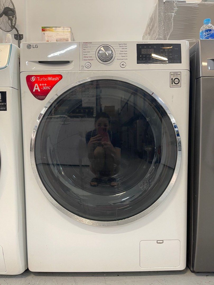 LG 9Kg Front Load Washer ( TWC1409S2W), TV & Home Appliances, Washing Machines and Dryers on ...
