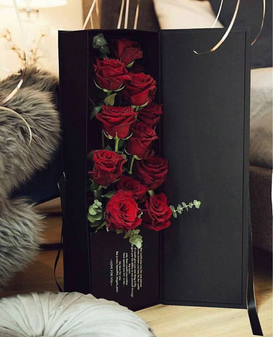 Long Stem Roses Bouquet Box, Hobbies & Toys, Stationery & Craft ...