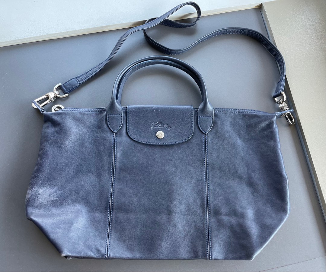 Longchamp leather bag Authentic on Carousell