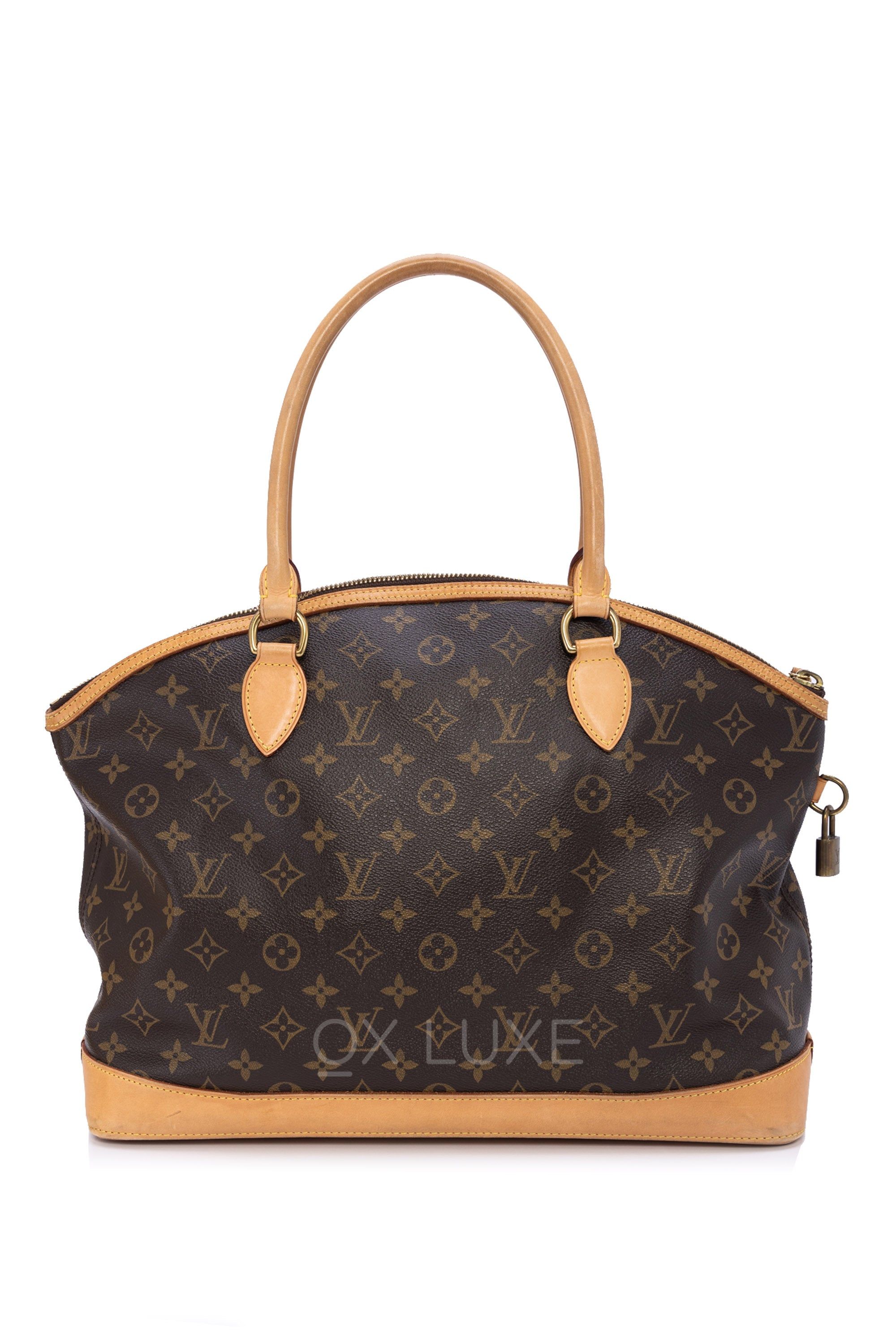 Louis Vuitton LV LockIt Horizontal Top Handle Monogram Coated Canvas ...