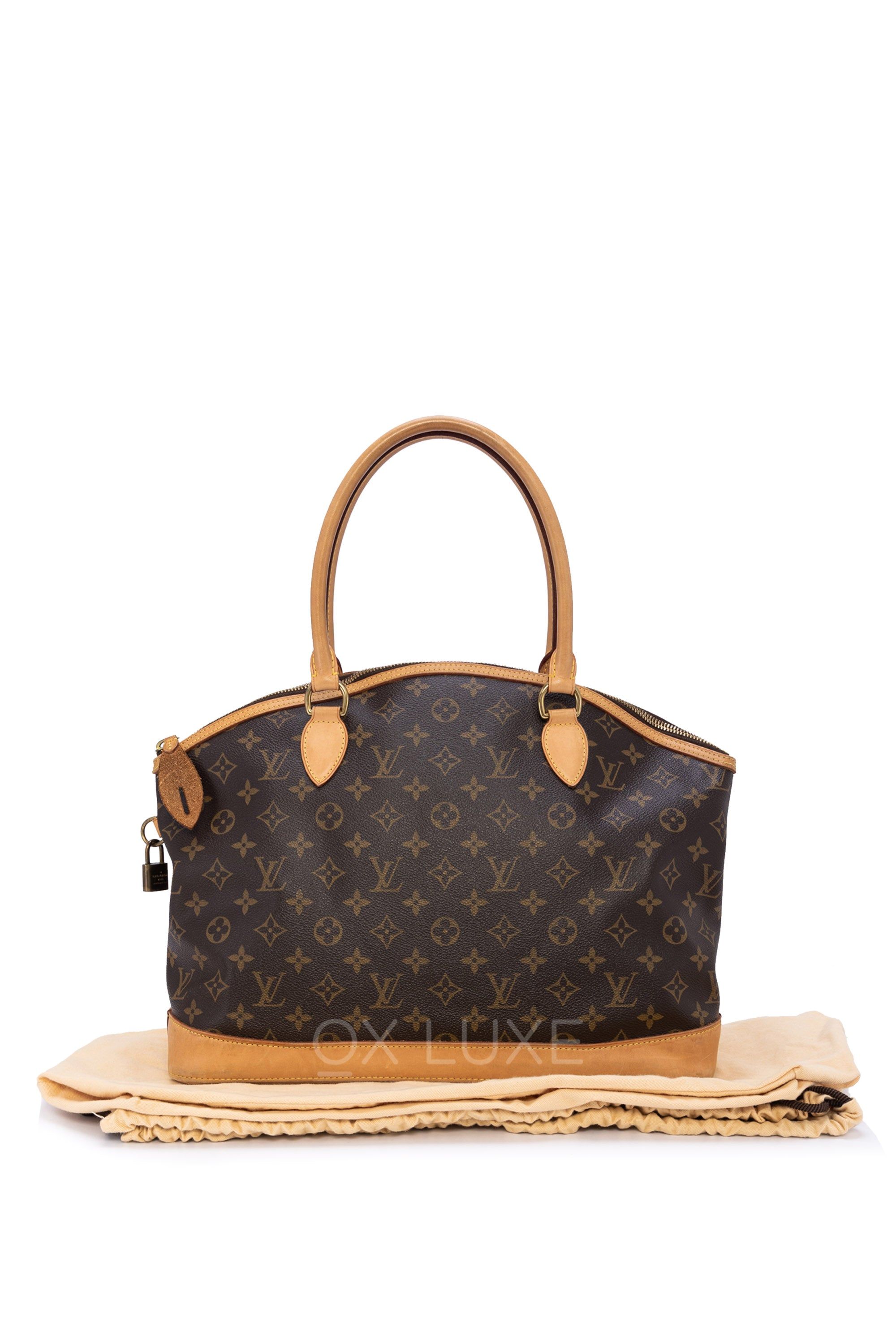 Louis Vuitton LV LockIt Horizontal Top Handle Monogram Coated Canvas ...
