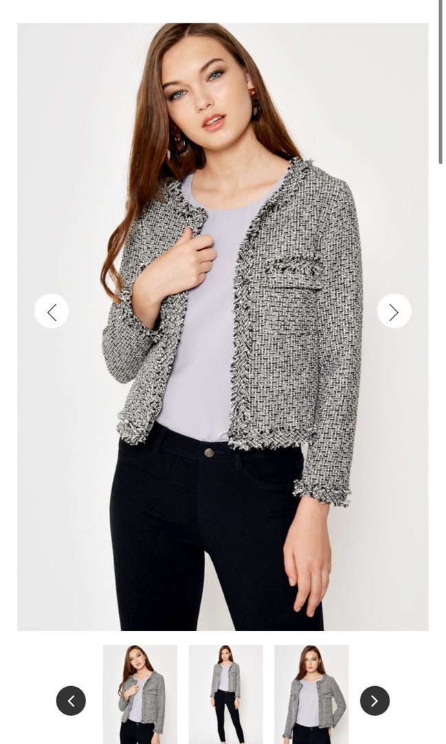 Love and Bravery COCO TWEED JACKET, Women's Fashion, Coats, Jackets and ...