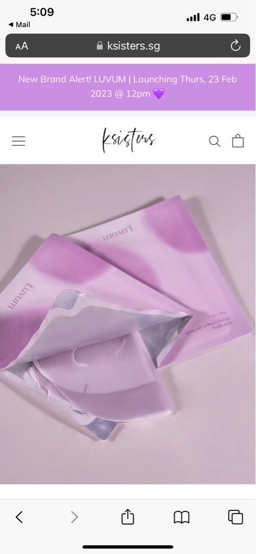 Ready stock: Luvum slow aging phyto collagen gel mask, Beauty ...