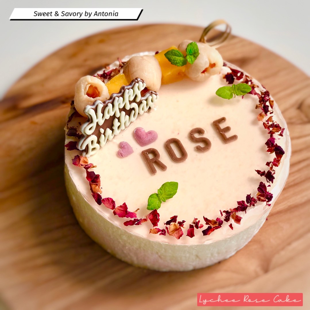 Lychee Rose Cake / Strawberry / Mango / Birthday Cake / Birthday Cake ...