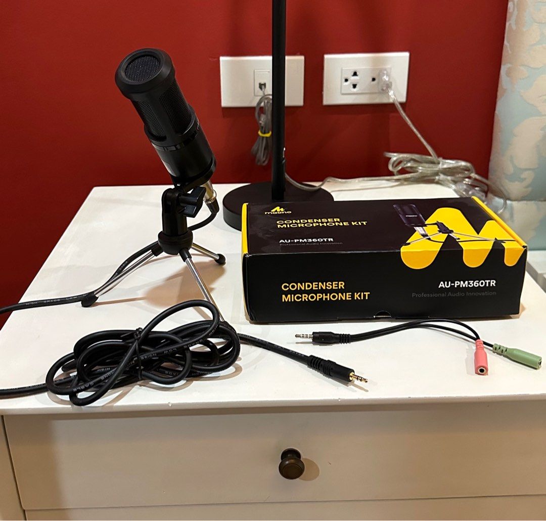 Maano Condenser Microphone Kit, Audio, Microphones on Carousell