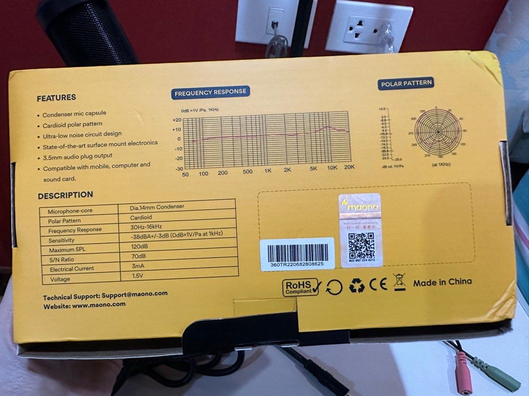 Maano Condenser Microphone Kit, Audio, Microphones on Carousell