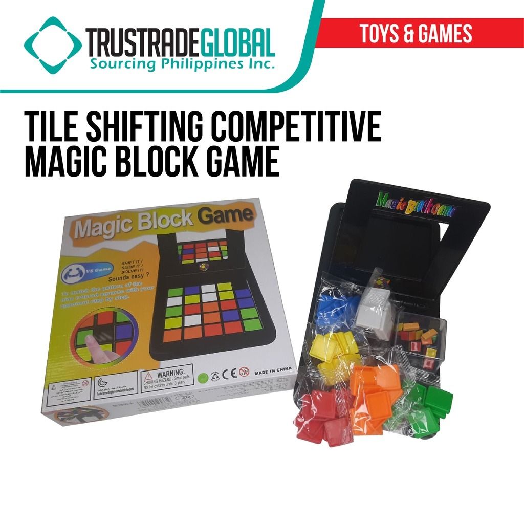 Magic Block Game Rubik's Cube Board Game Tile Shifting Entertainment ...