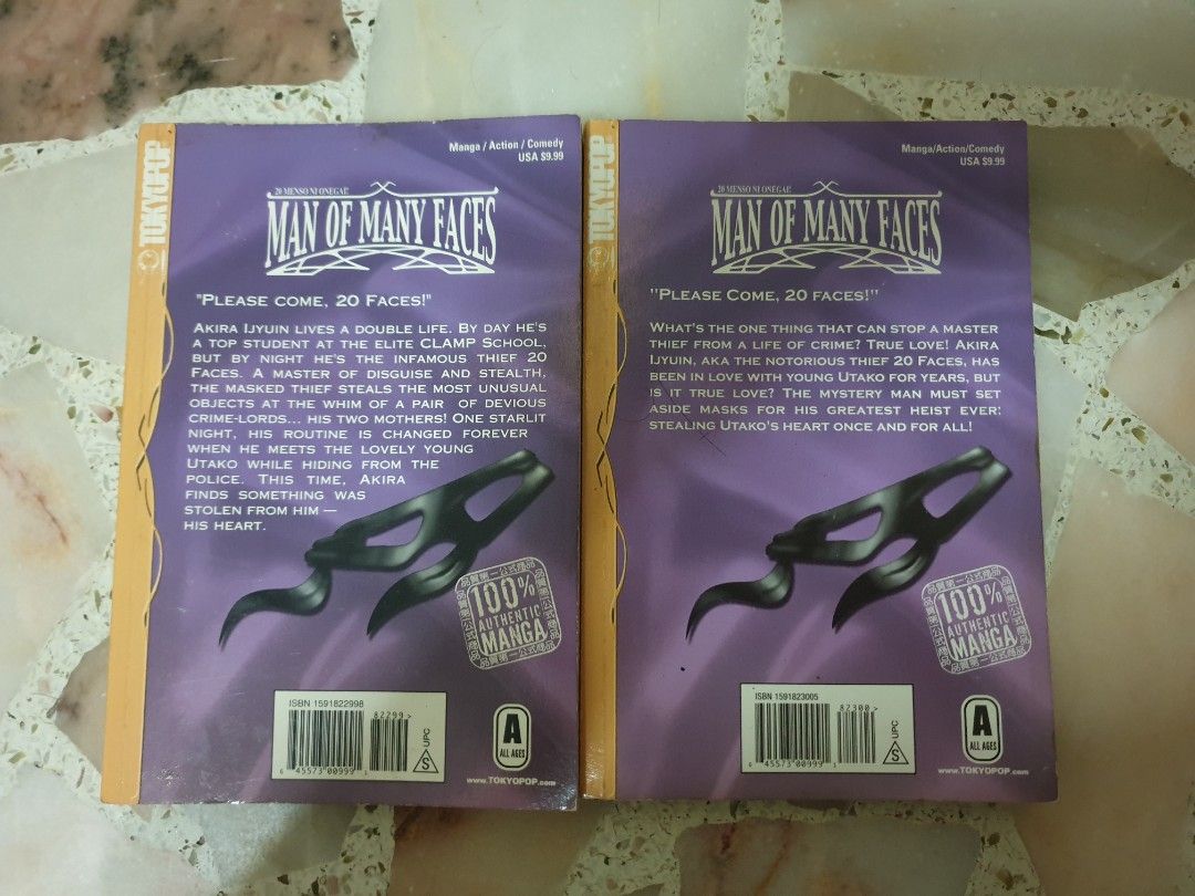 Man of Many Faces Vol 1-2 (Complete) Clamp English Manga, Hobbies ...