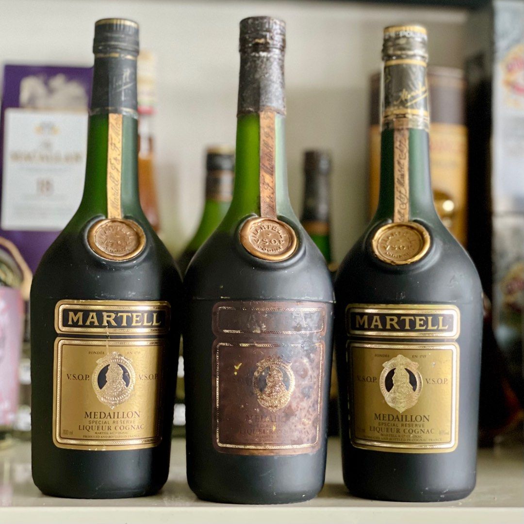 Martell VSOP Green Vintage Cognac Medallion Sign of leader 700ml, Food ...