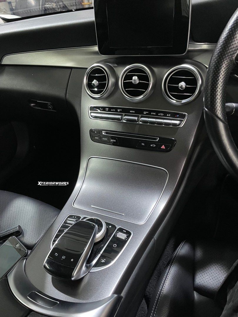 Mercedes center console sticker wrap / Mercedes interior wrap, Car ...