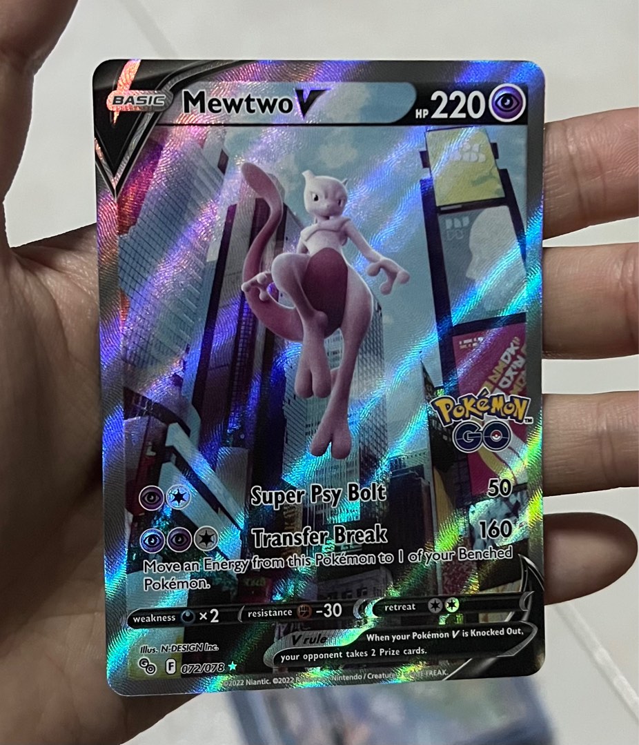 Mewtwo V Alternate Art (Pokemon TCG Cards - Pokemon Go), Hobbies & Toys ...