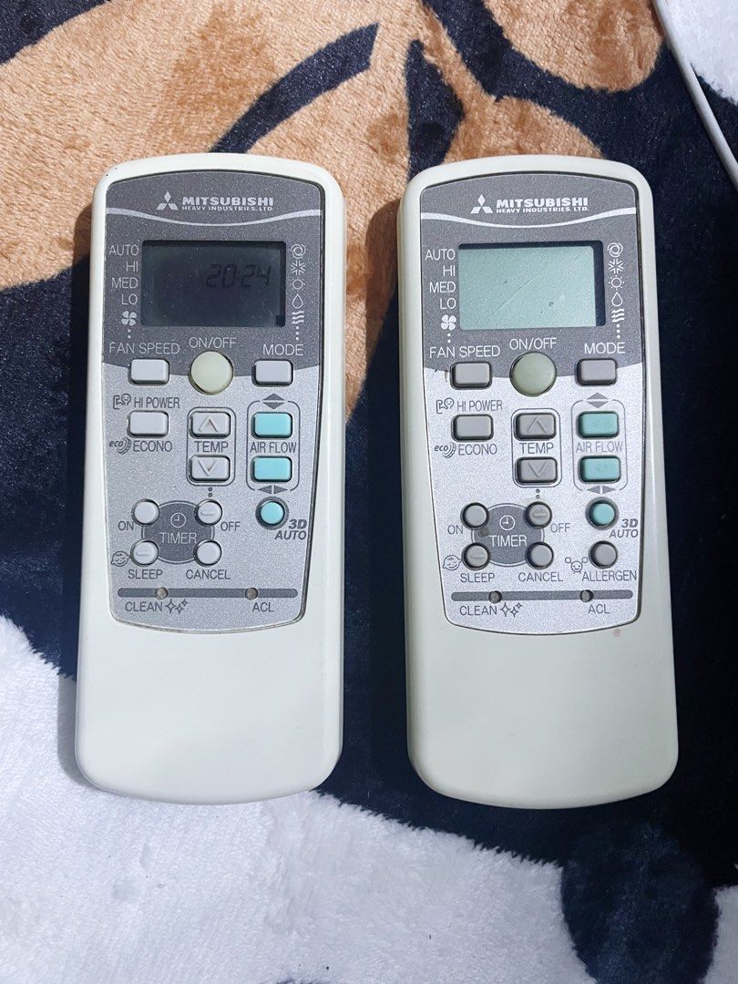 Mitsubishi aircon remote, TV & Home Appliances, Air Conditioners & Heating on Carousell
