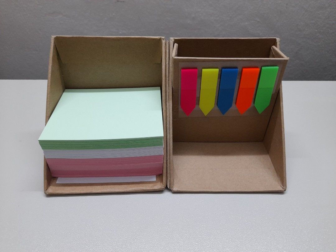 Muda Sticky Notes + Notepad Box Set, Hobbies & Toys, Stationery & Craft ...