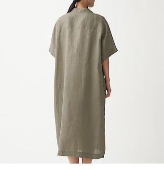 Muji Linen Dress, Women's Fashion, Dresses & Sets, Dresses on Carousell