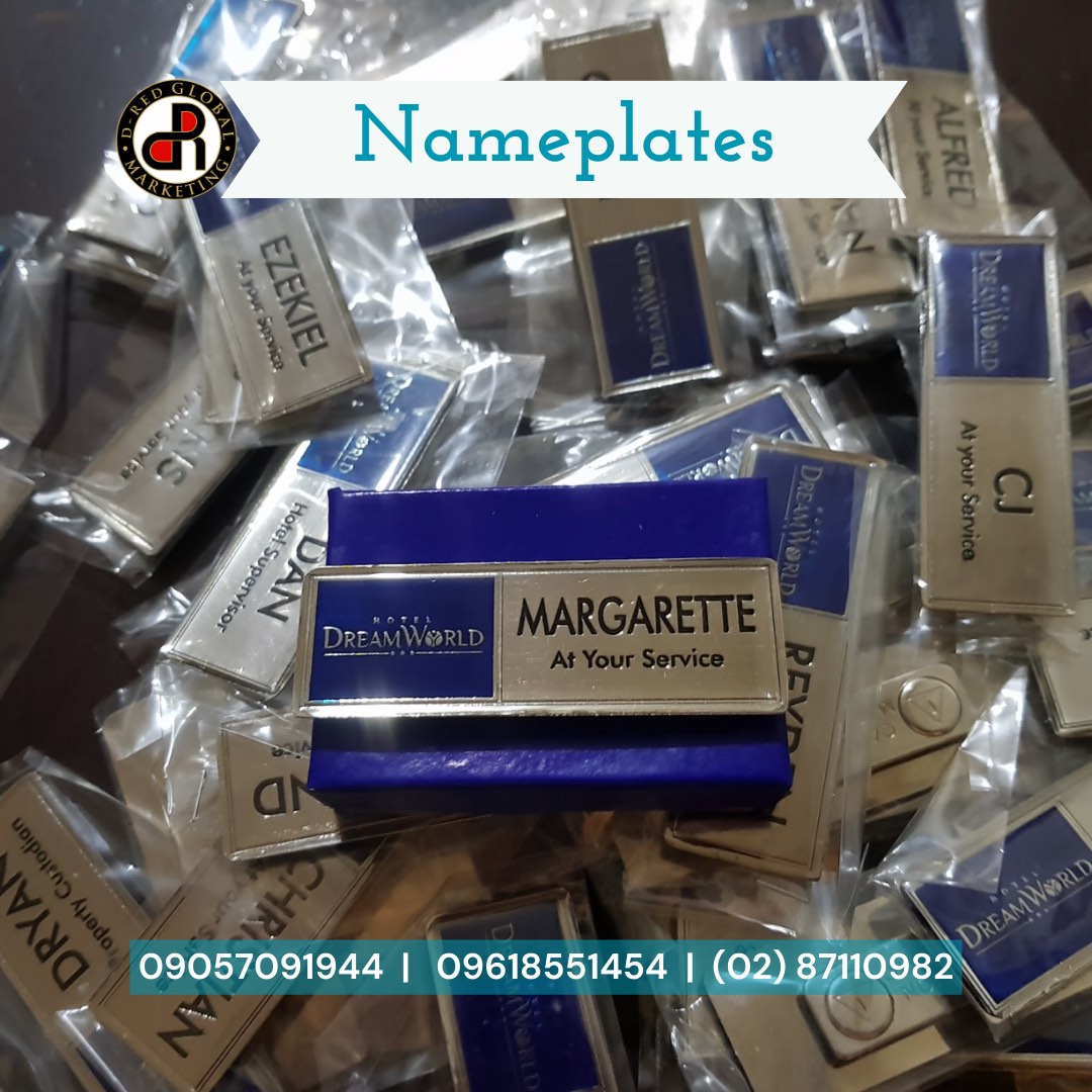 Nameplates, Personalized Name plates, Name Pins , on Carousell