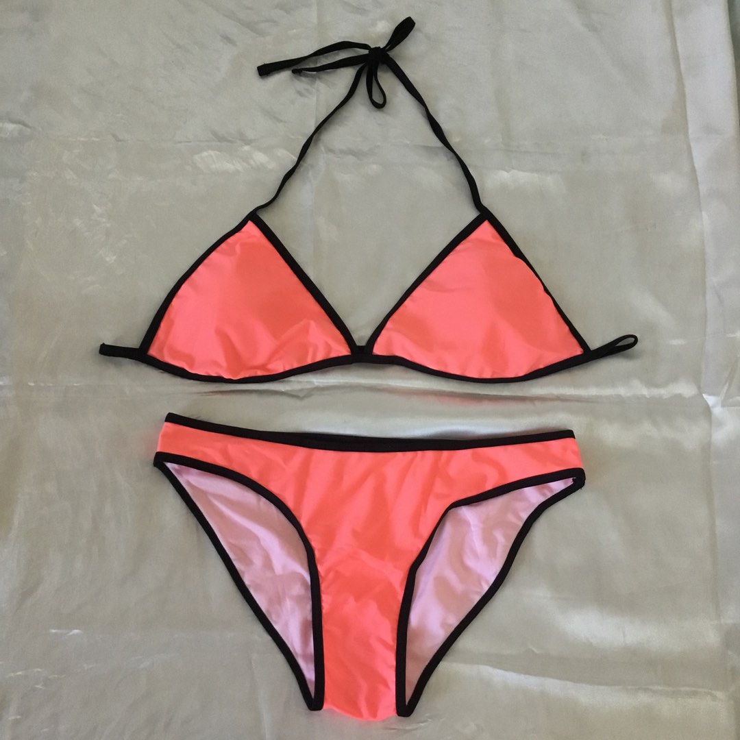 Neon Two Piece Bikini, Women's Fashion, Swimwear, Bikinis & Swimsuits ...