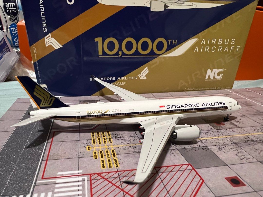 NG 1/400 Singapore Airlines A350 9V-SMF 10k special decal livery full ...