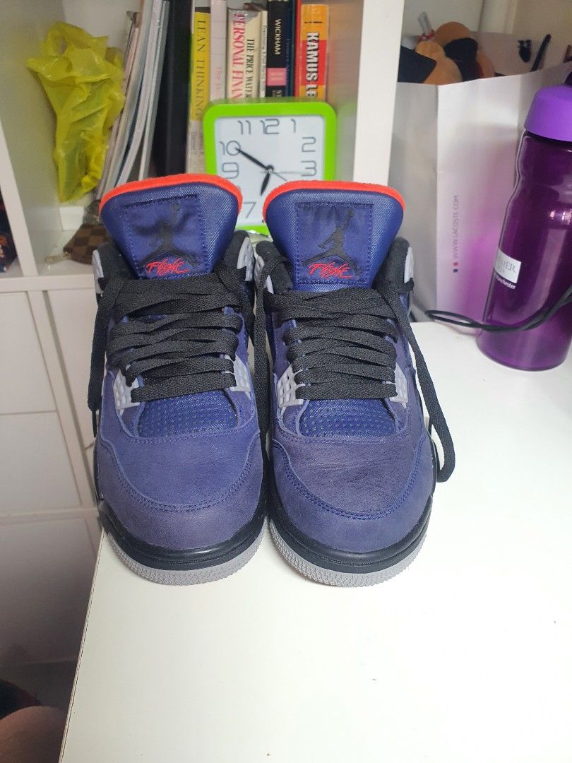 Nike Air Jordan 4 Winter Loyal Blue, Men's Fashion, Footwear, Sneakers ...