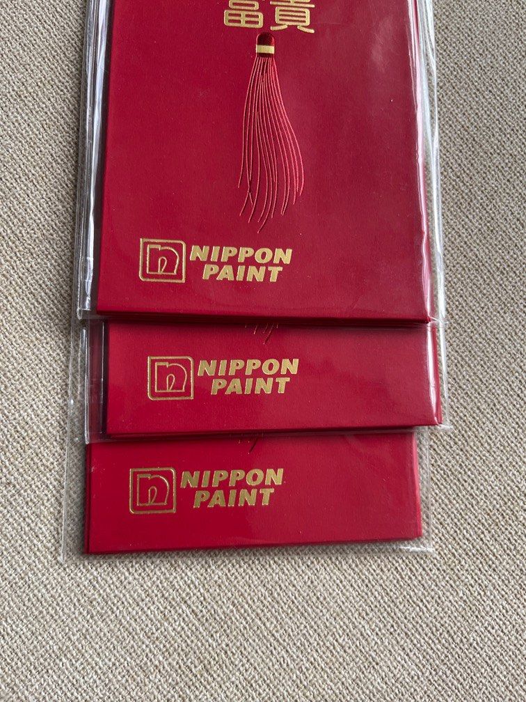 Nippon Paint Red Packets (All 3 packs), Hobbies & Toys, Stationery ...