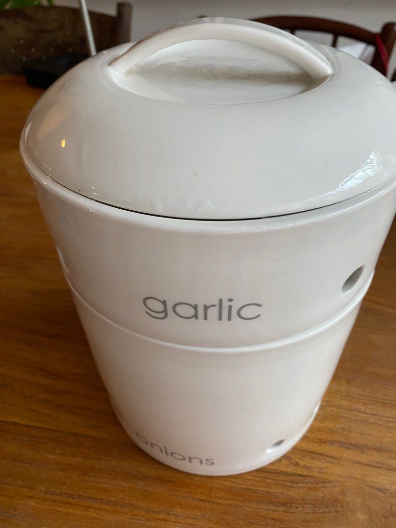 Onion and garlic container, Furniture & Home Living, Kitchenware ...