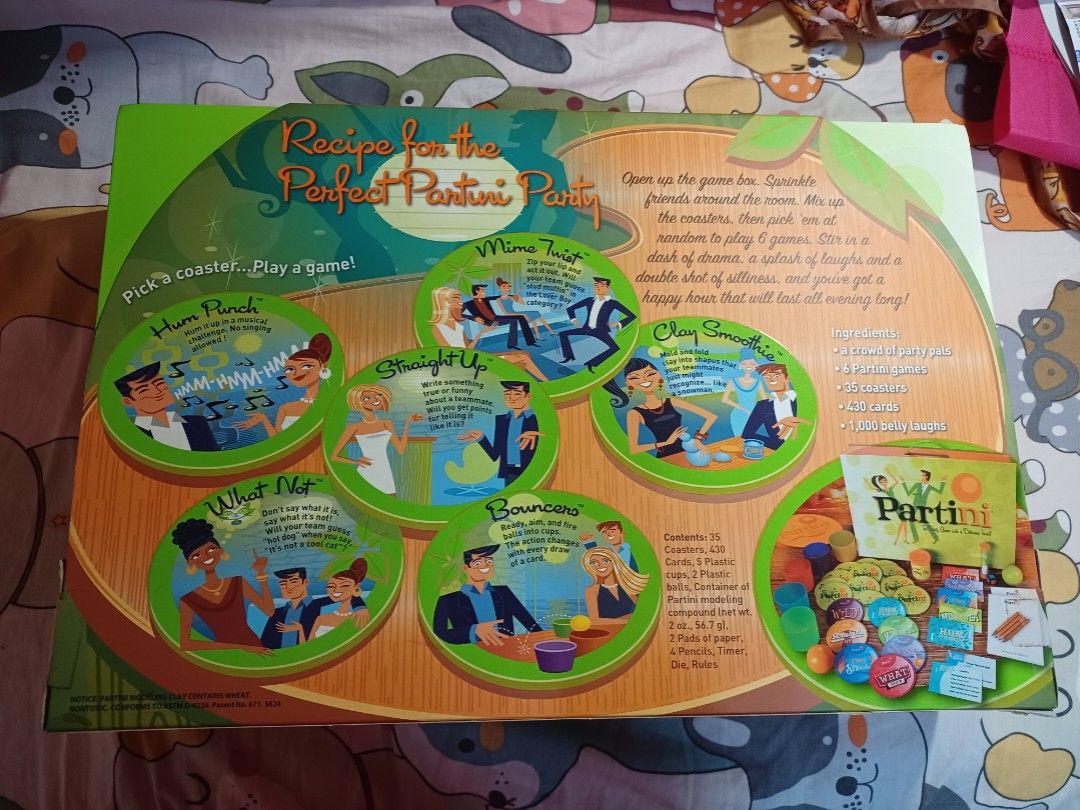 Partini Board Game 桌上遊戲, 興趣及遊戲, 玩具 & 遊戲類 - Carousell