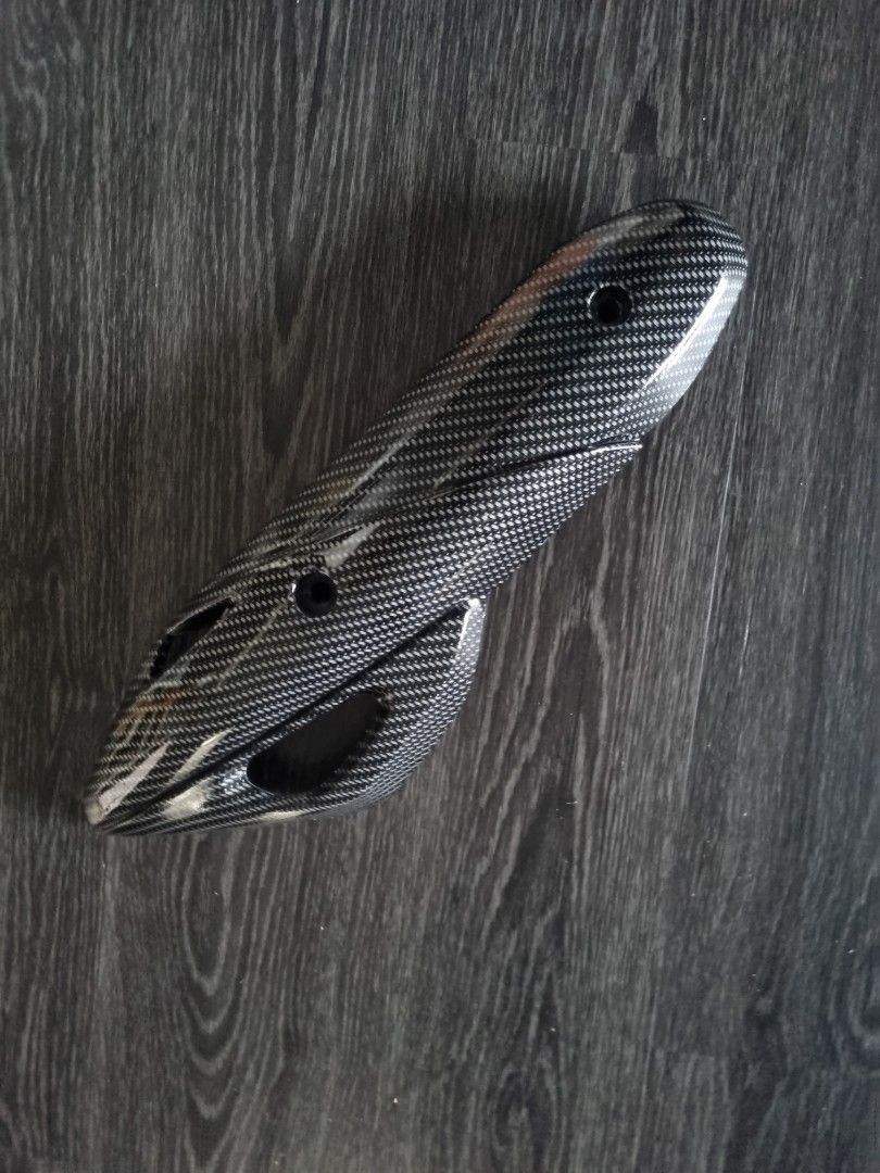 Pcx Carbon exhaust cover., Motorcycles, Motorcycle Accessories on Carousell