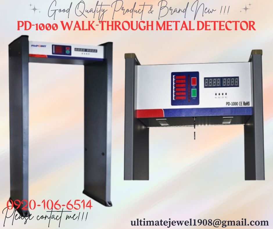 PD-1000 6 ZONES PINPOINT DETECTION WALK-THROUGH METAL DETECTOR, Commercial & Industrial ...