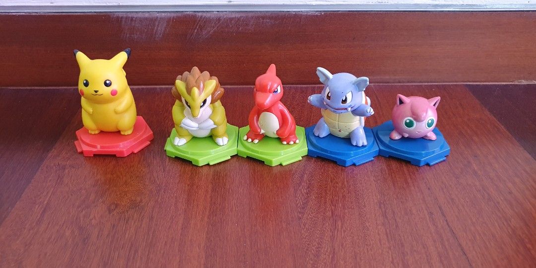 Pokemon figurines with stand, Hobbies & Toys, Toys & Games on Carousell