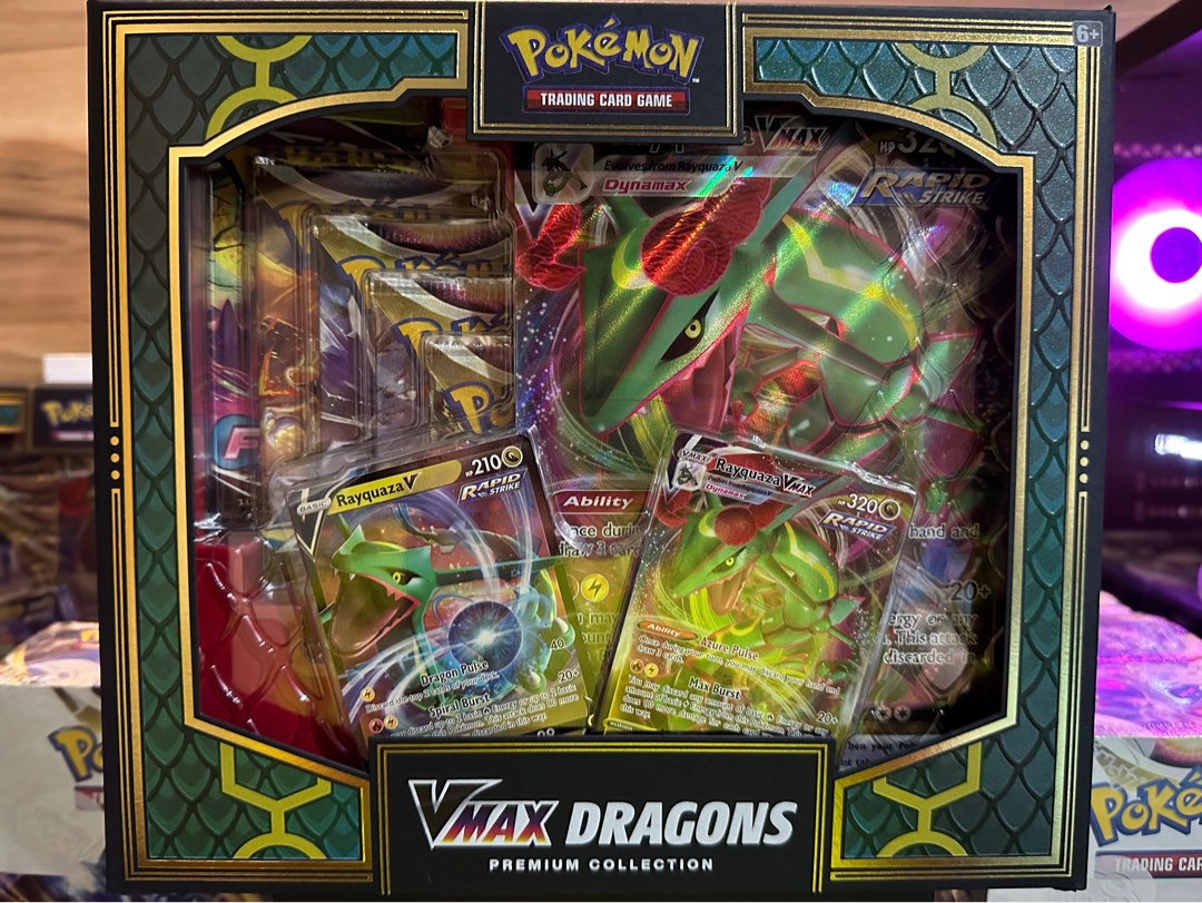 Pokemon Vmax Double Dragon Premium Collection (US exclusive), Hobbies ...