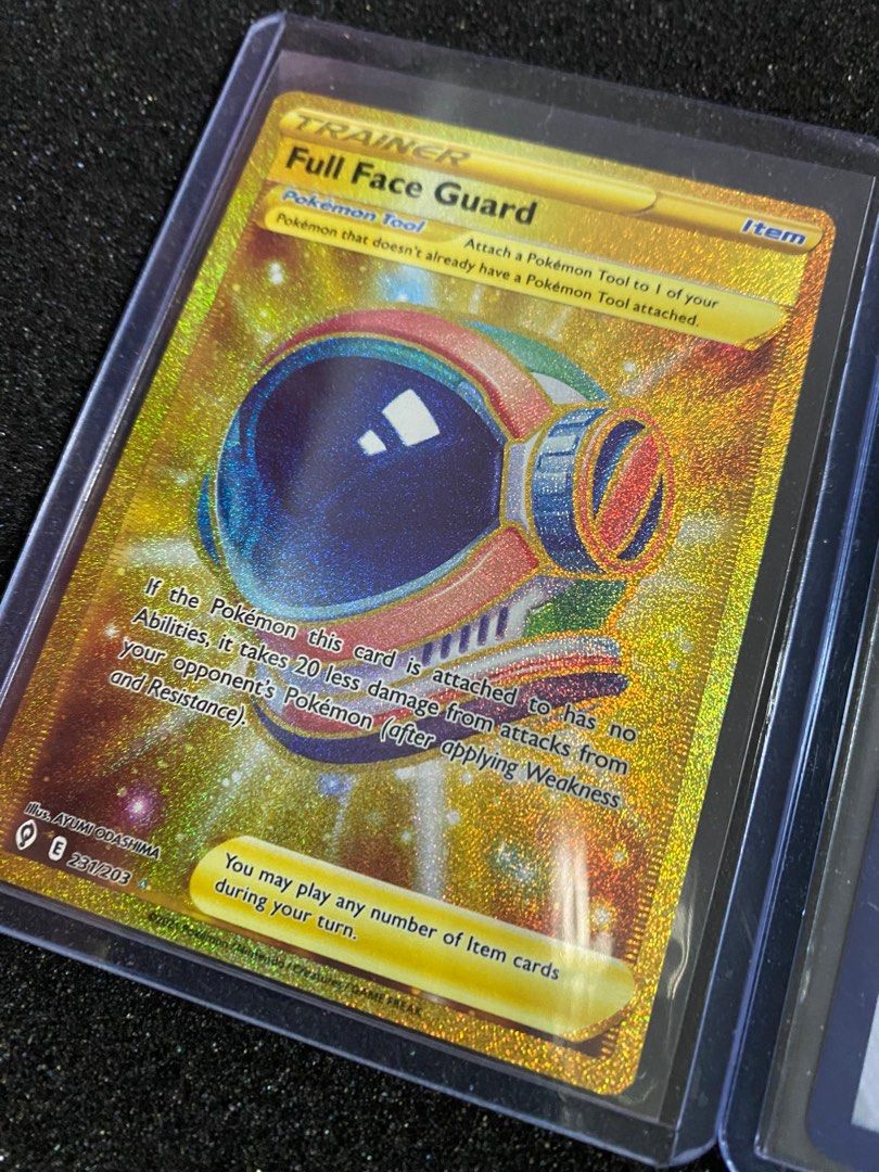 Pokémon Gold Trainer Cards: Full Face Guard & Boost Shake, Hobbies ...