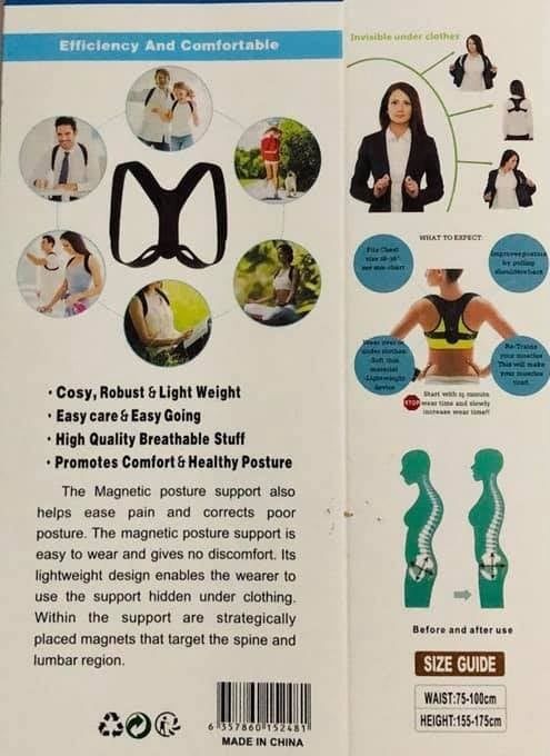 Posture Corrector Adjustable Back Shoulder Support Correction Belt on Carousell