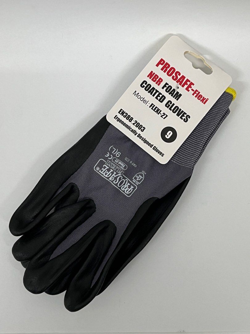 PROSAFE FLEXI-27 NBR Coated Gloves, Size 9 (L), Women's Fashion ...