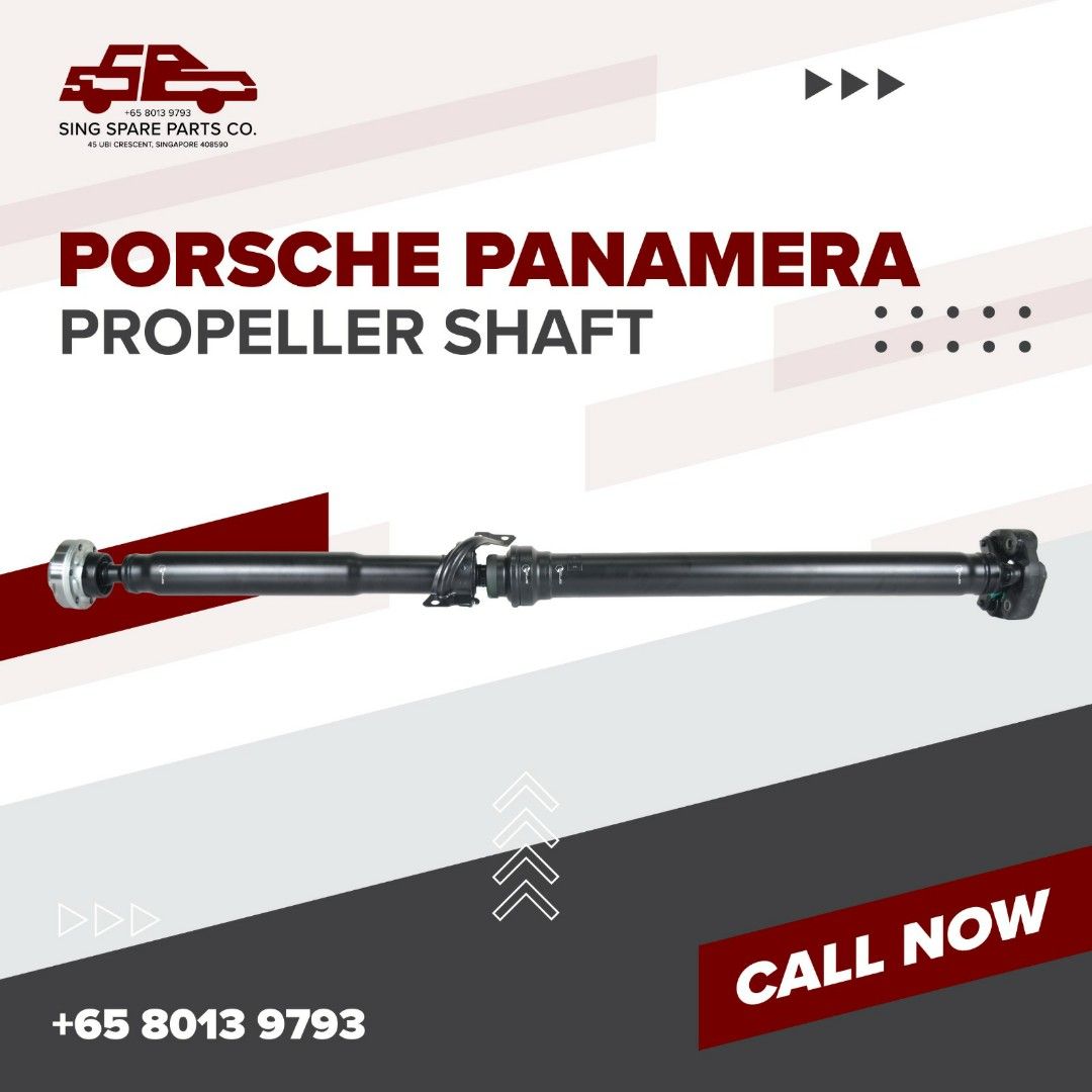 Prosche Panamera prop shaft with center support bearing and cardan ...