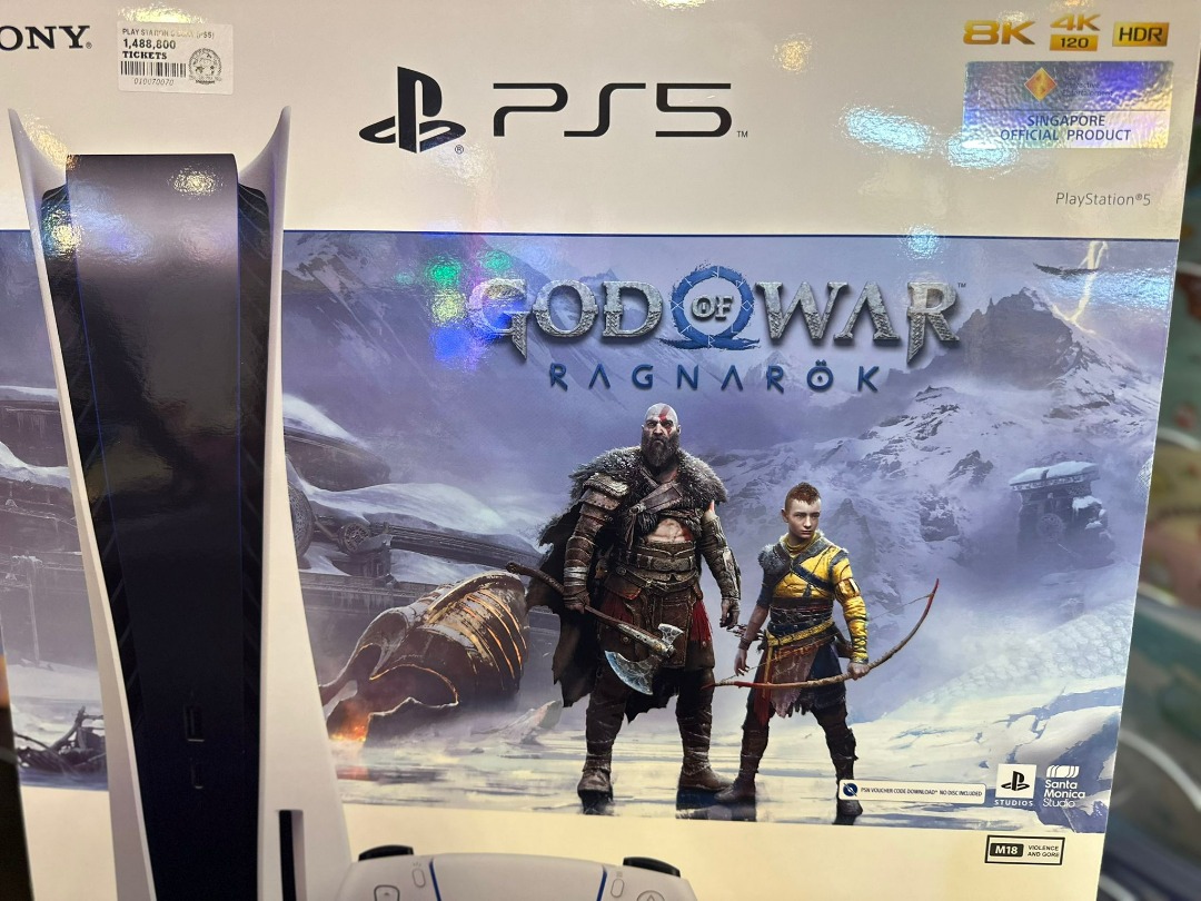 PS5 Singapore GOW Edition, Video Gaming, Video Game Consoles ...