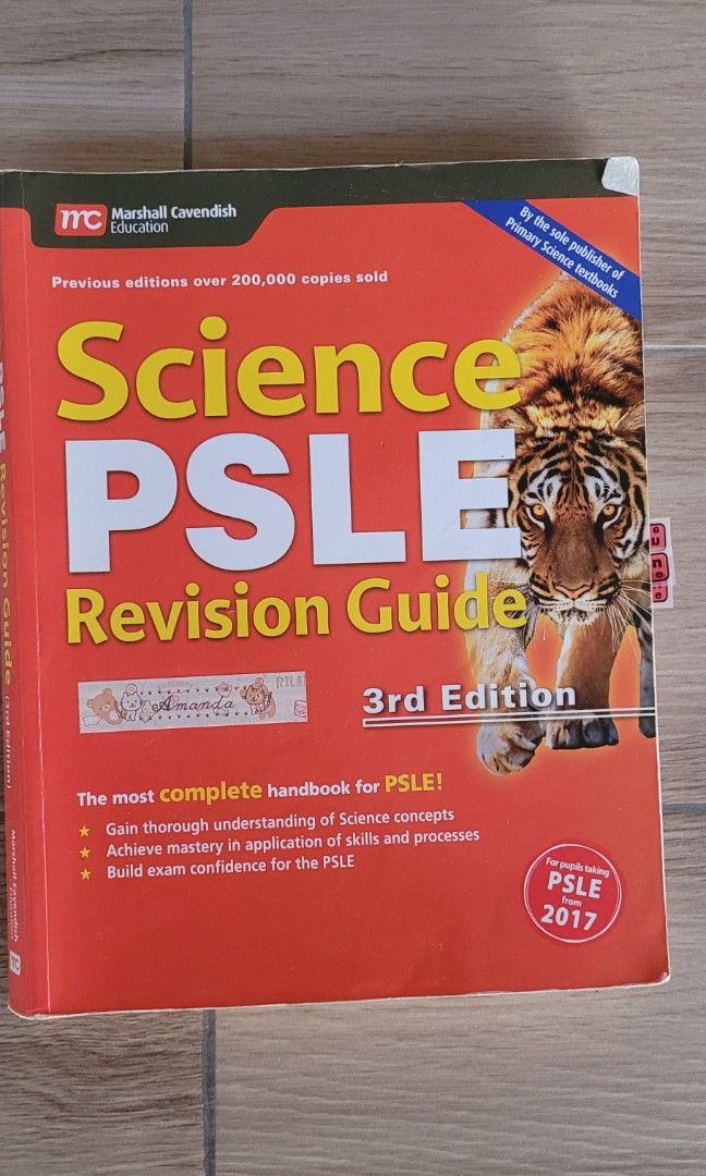 PSLE Science Rivision Guide (Tiger book), Hobbies & Toys, Books ...