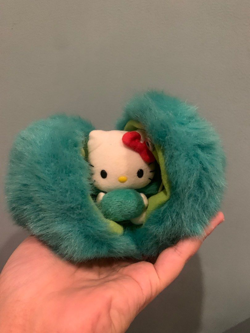 RARE Hello Kitty Fuzzy Pea Plush on Carousell