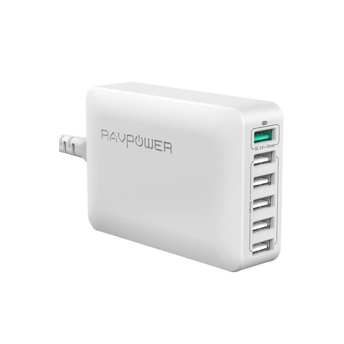 RAVPower Desktop Charger 60W QC3.0 6-Port (UK/SG Plug)(RP-PC029 ...