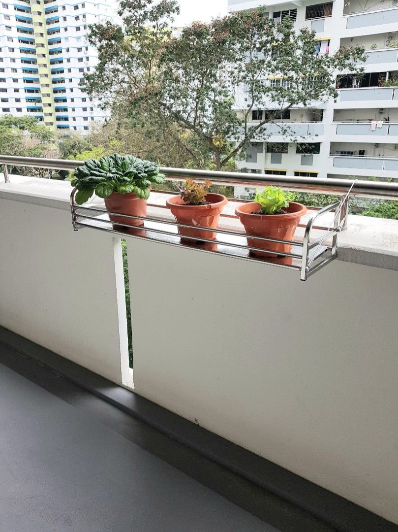 READY STOCK Plant Rack Planter Flower Pots Stainless Steel Classy ...