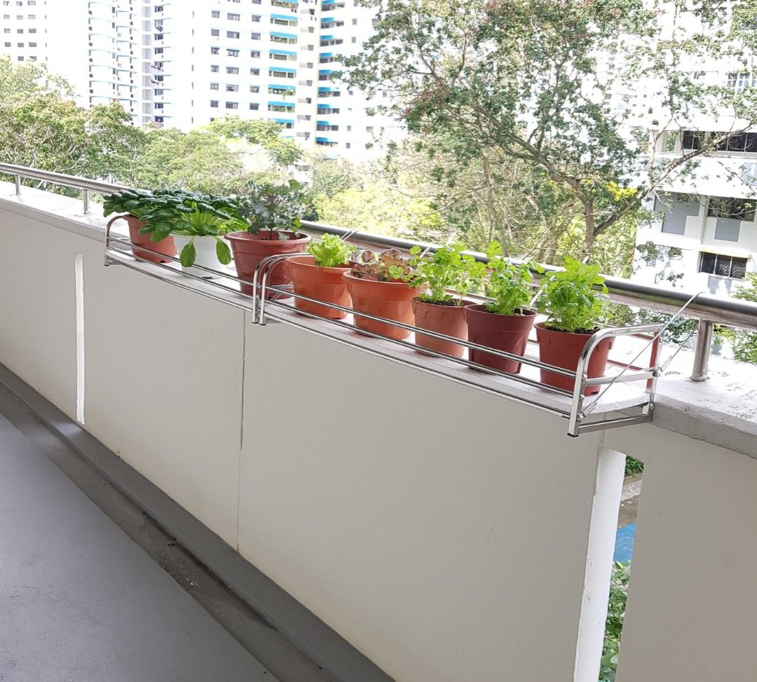 READY STOCK Plant Rack Planter Flower Pots Stainless Steel Classy ...