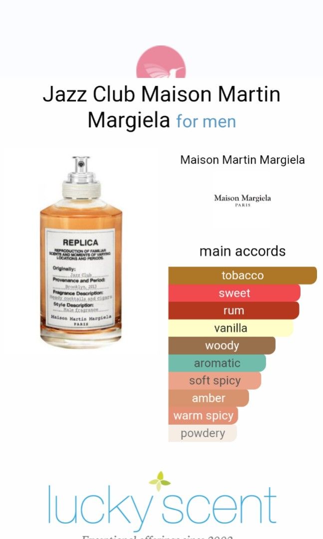 Replica Jazz Club For Men 100ml by MAISON MARGIELA PARIS Original ...