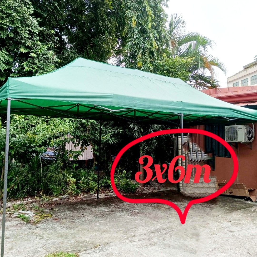 Retractable Tent size 3x6 and 3x4.5 meter, Furniture & Home Living ...