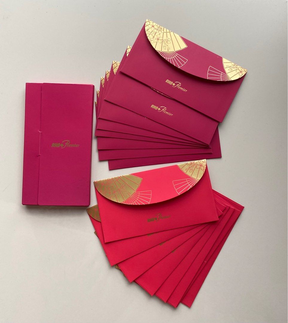 RHB Premier 2023 Red Packet Angpau - 16 pieces + cover, Hobbies & Toys ...