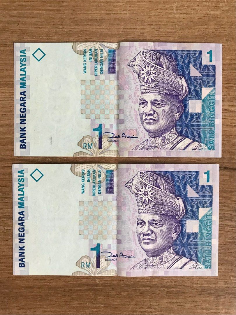 RM 1 Prefix DD Running Numbers Satu Ringgit Malaysia Zeti RM1 Z Series 11th Siri 11, Hobbies ...