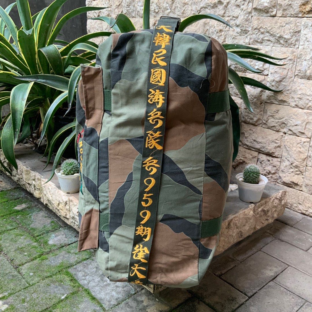 ROK MARINE CORPS R.O.K.M.C MILITARY ARMY TACTICAL DUFFLE BAG, Fesyen ...