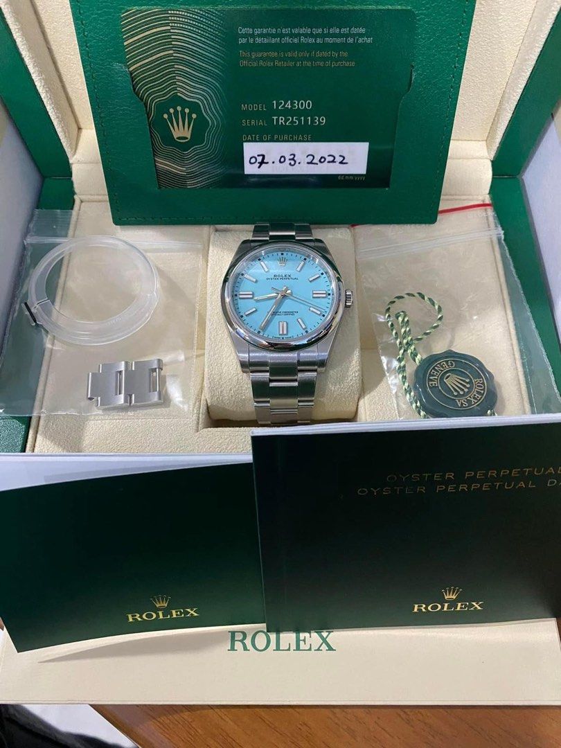 ROLEX OP 41 Tiffany Blue on Carousell