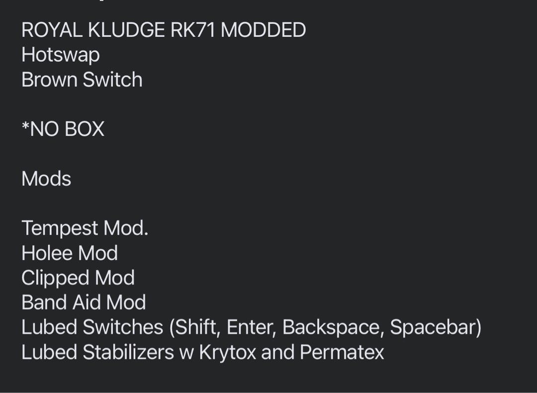Royal Kludge RK71, Computers & Tech, Parts & Accessories, Computer ...