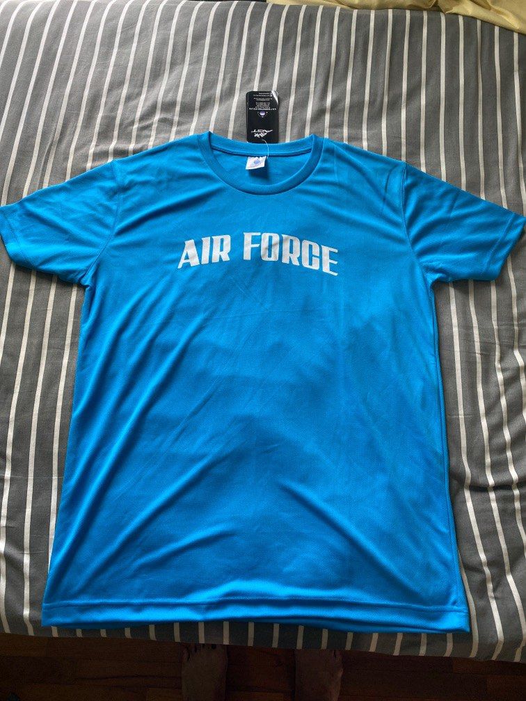 SAF Air Force Light Blue Tee, Men's Fashion, Activewear on Carousell